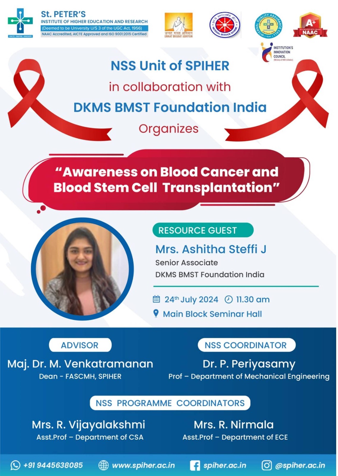 24.07.2024 1 – St Peters Institute for Higher Education and Research