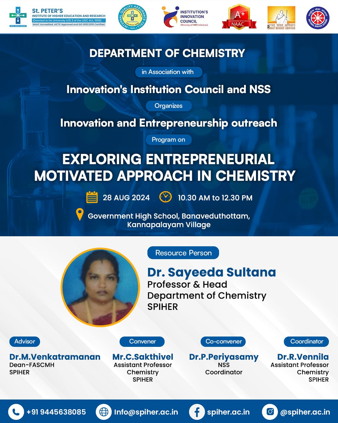 28-Aug-2024 – St Peters Institute for Higher Education and Research