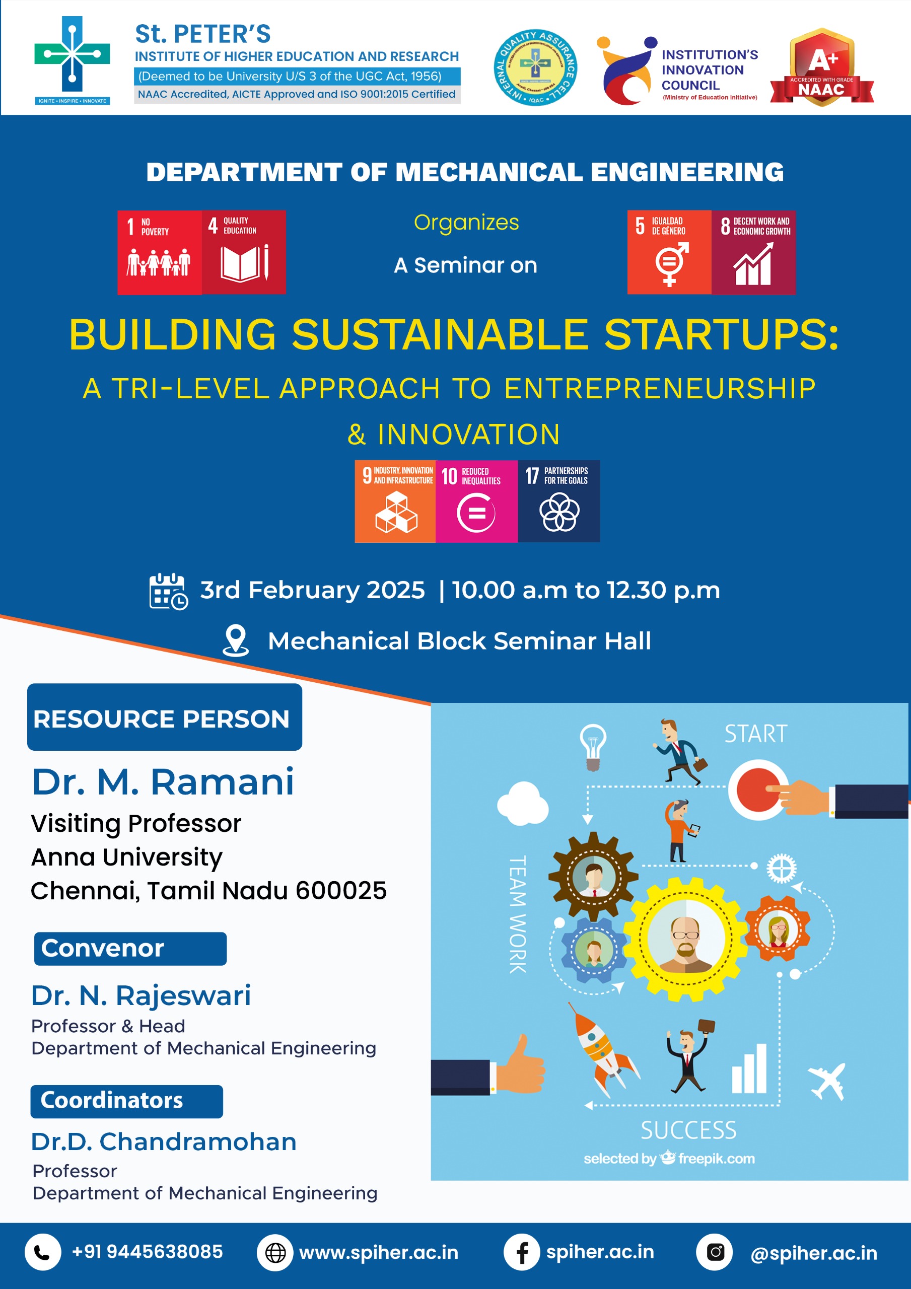 03-02-2025 – St Peters Institute for Higher Education and Research