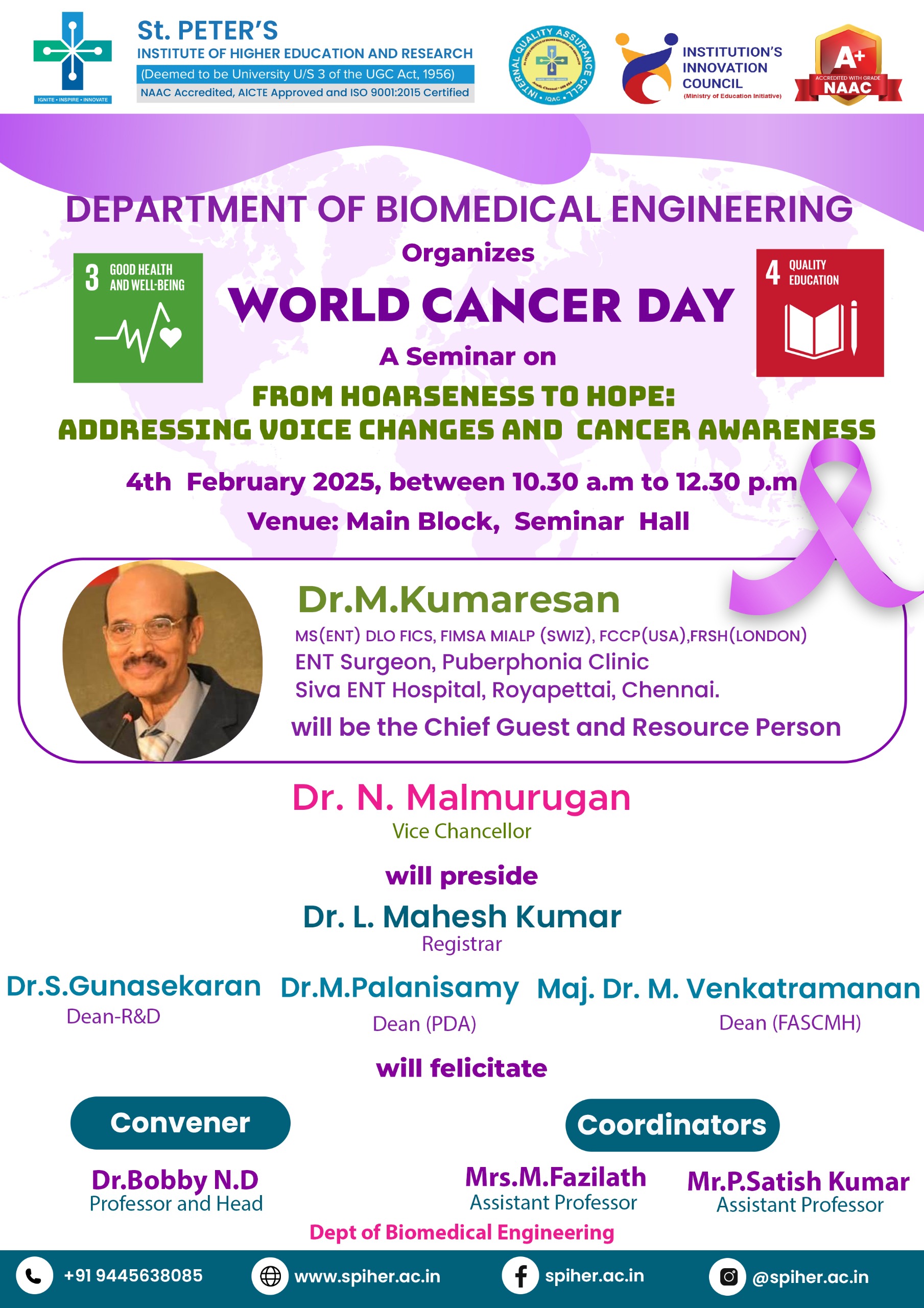 04-02-2025 – St Peters Institute for Higher Education and Research