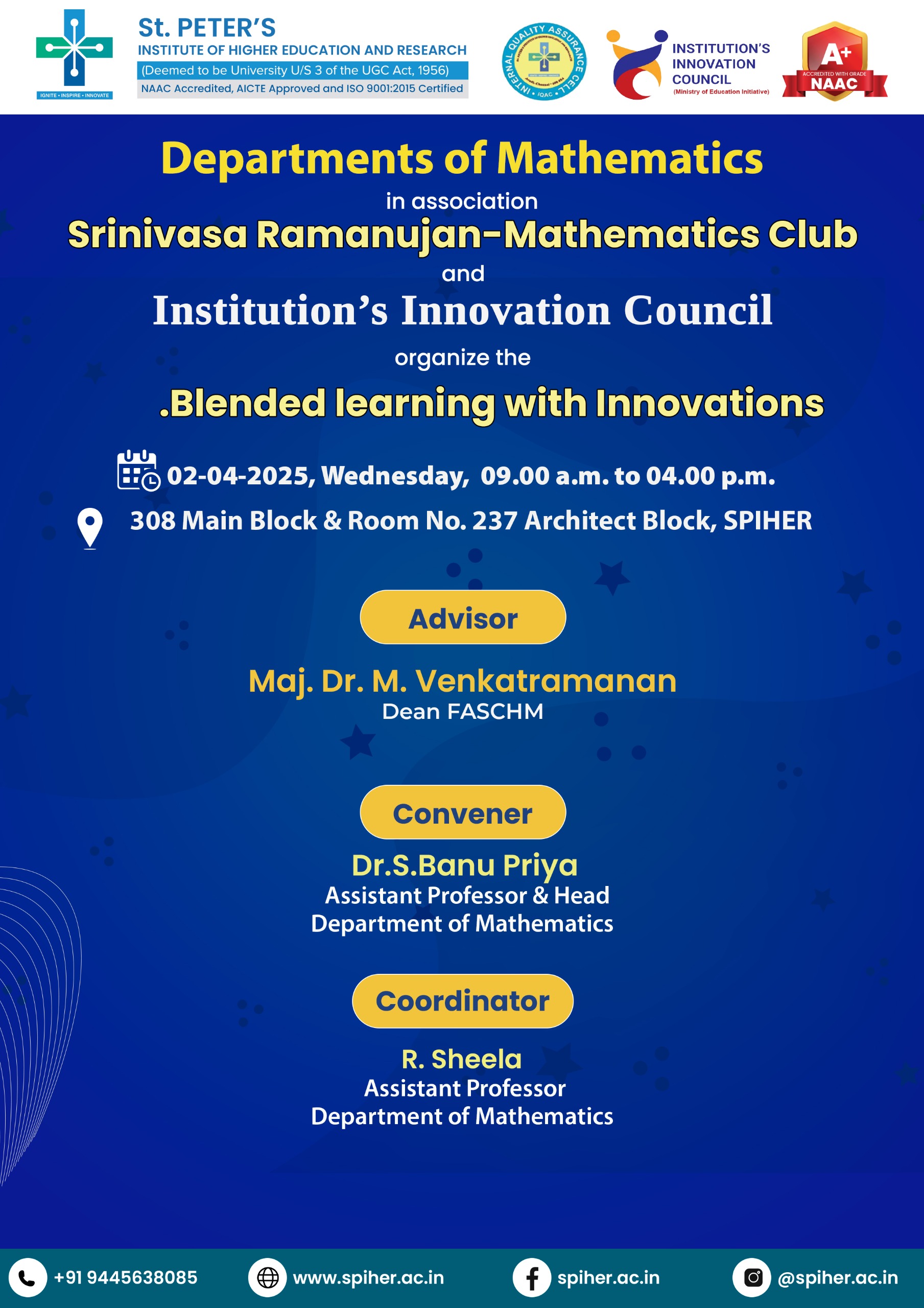 02-04-2025 – St Peters Institute for Higher Education and Research