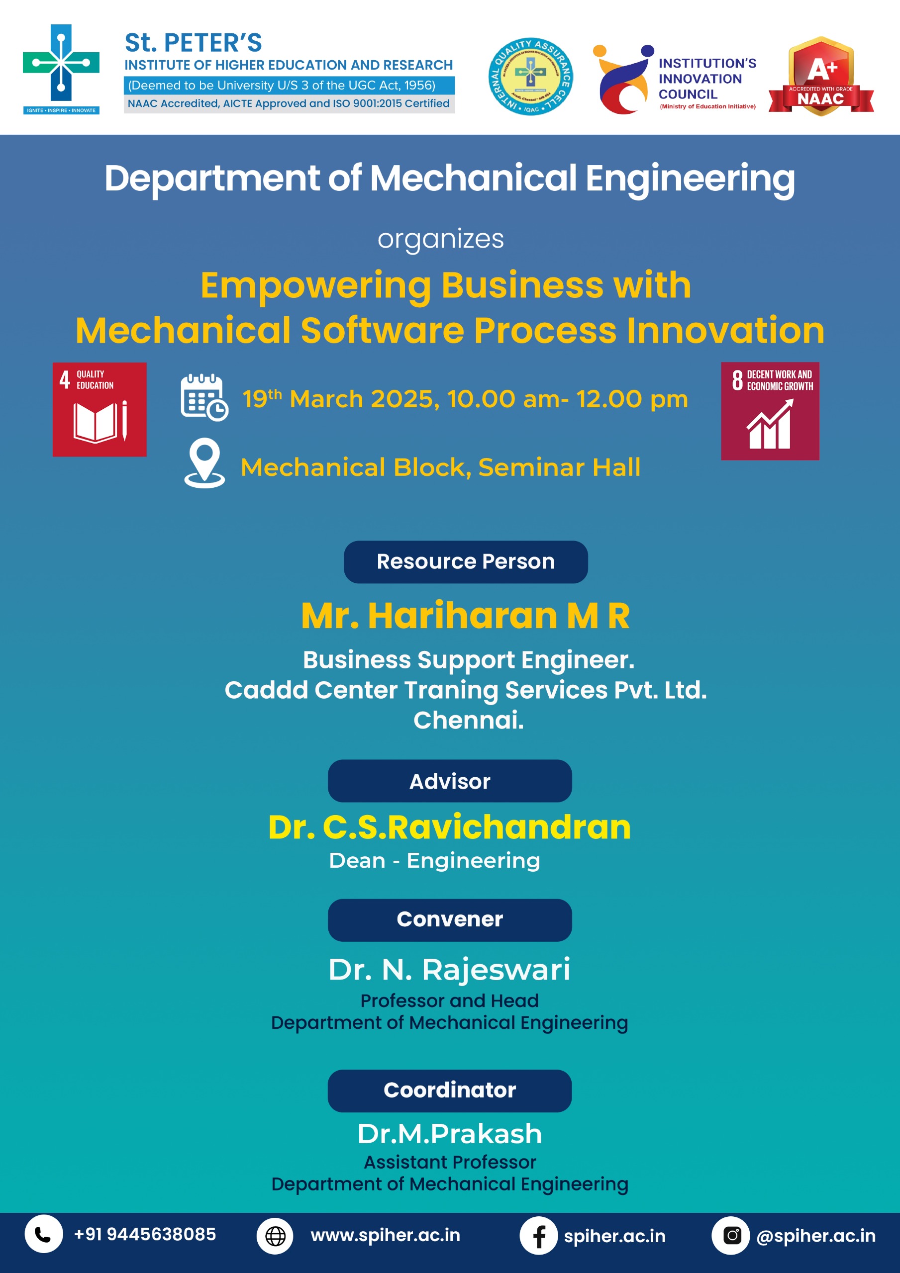 19-03-2025 (2) – St Peters Institute for Higher Education and Research