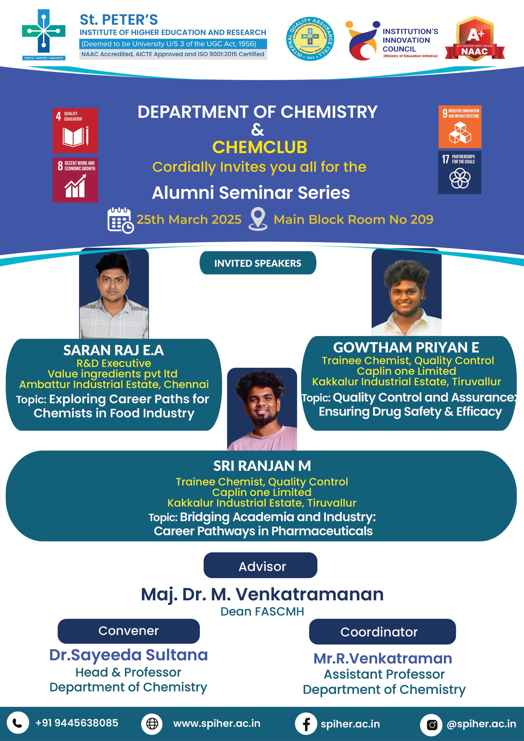 25-03-2025 – St Peters Institute for Higher Education and Research