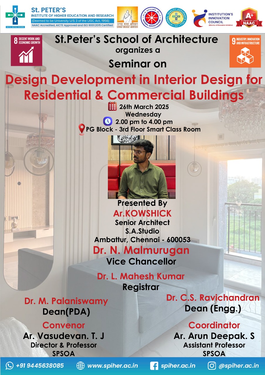 26-03-2025 – St Peters Institute for Higher Education and Research