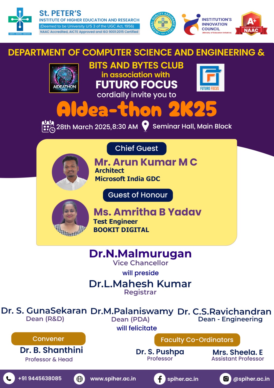 28-03-2025 – St Peters Institute for Higher Education and Research